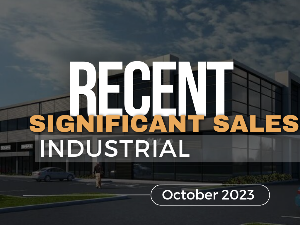 Recent Significant Sales | Industrial, October 2023 - PMML